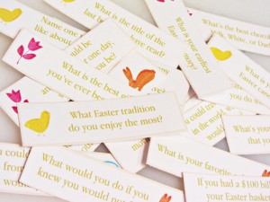 Free Printable: Easter Dinner Conversation Starters - Home Cooking Memories
