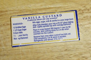 Easy Baked Vanilla Custard from my Dad - Home Cooking Memories