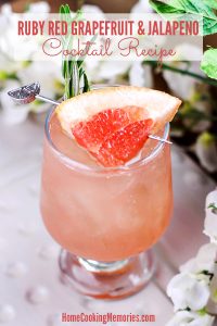 Spicy Ruby Red Grapefruit & Jalapeno Cocktail Recipe