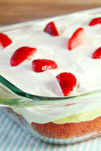 Lemon Strawberry Poke Cake Recipe - Home Cooking Memories