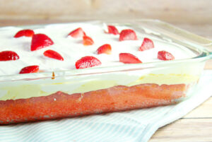 Lemon Strawberry Poke Cake Recipe - Home Cooking Memories