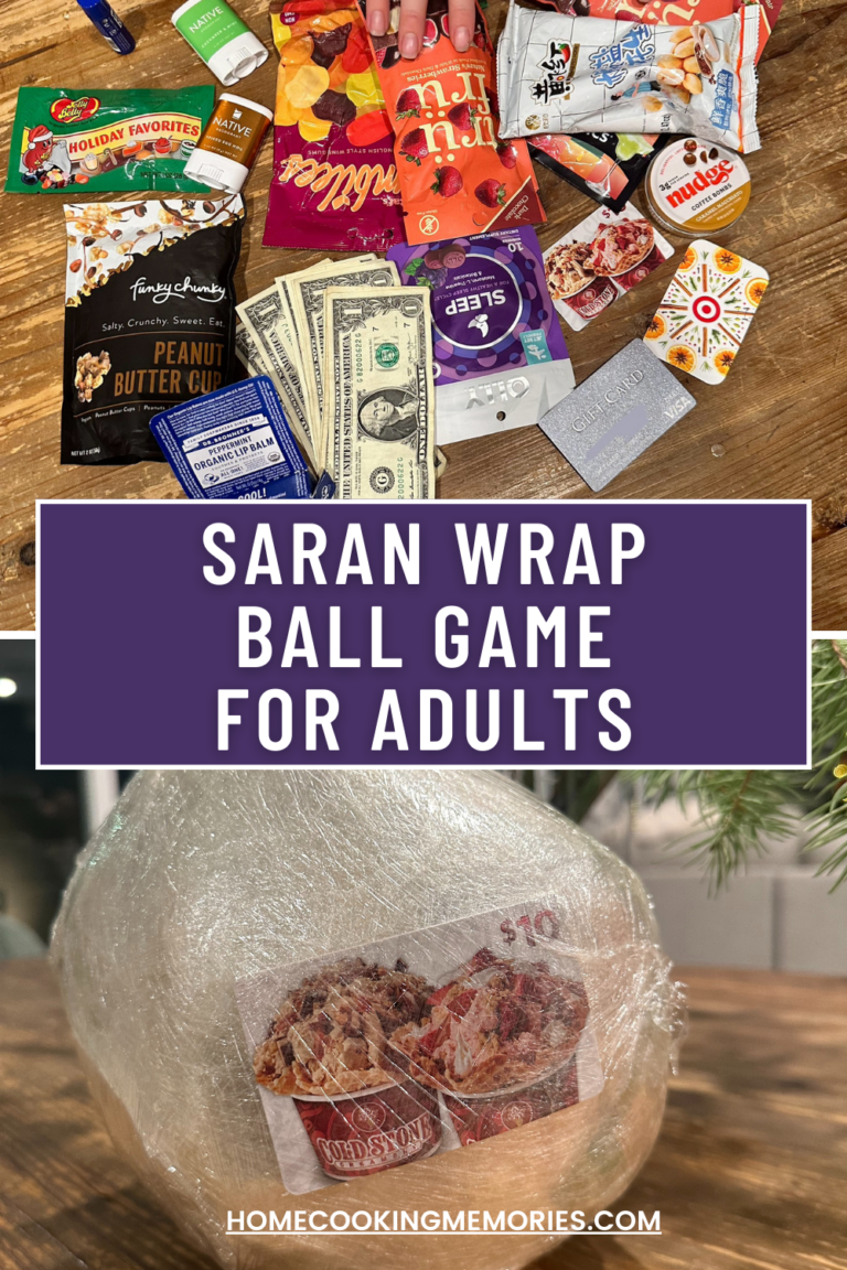 Saran Wrap Ball Game for Adults - Home Cooking Memories