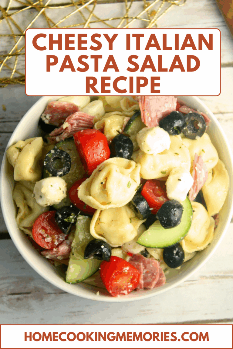 Cheesy Italian Pasta Salad Recipe - Home Cooking Memories